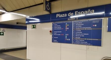 Adecuación a la nueva normativa de sistema de señalización al viajero para Metro de Madrid ...